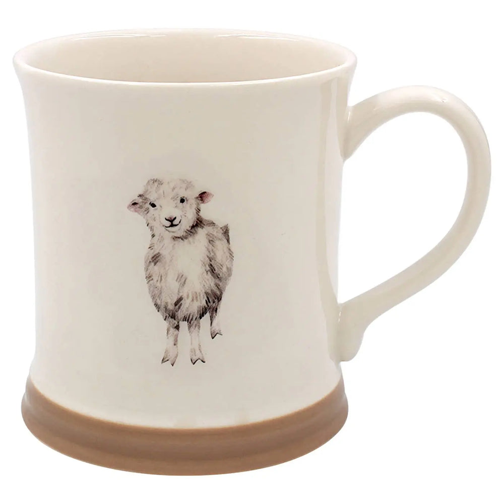 Country Life Embossed Mug – Sheep - Barrington Country Homewares