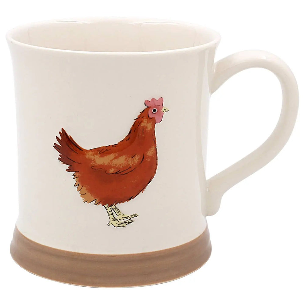 Country Life Embossed Mug - Hen