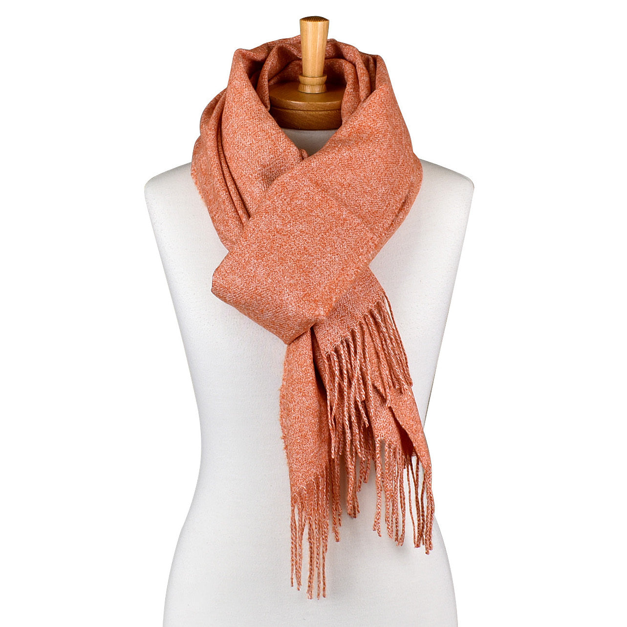 Soft Plain Burnt Orange Scarf - Barrington Country Homewares