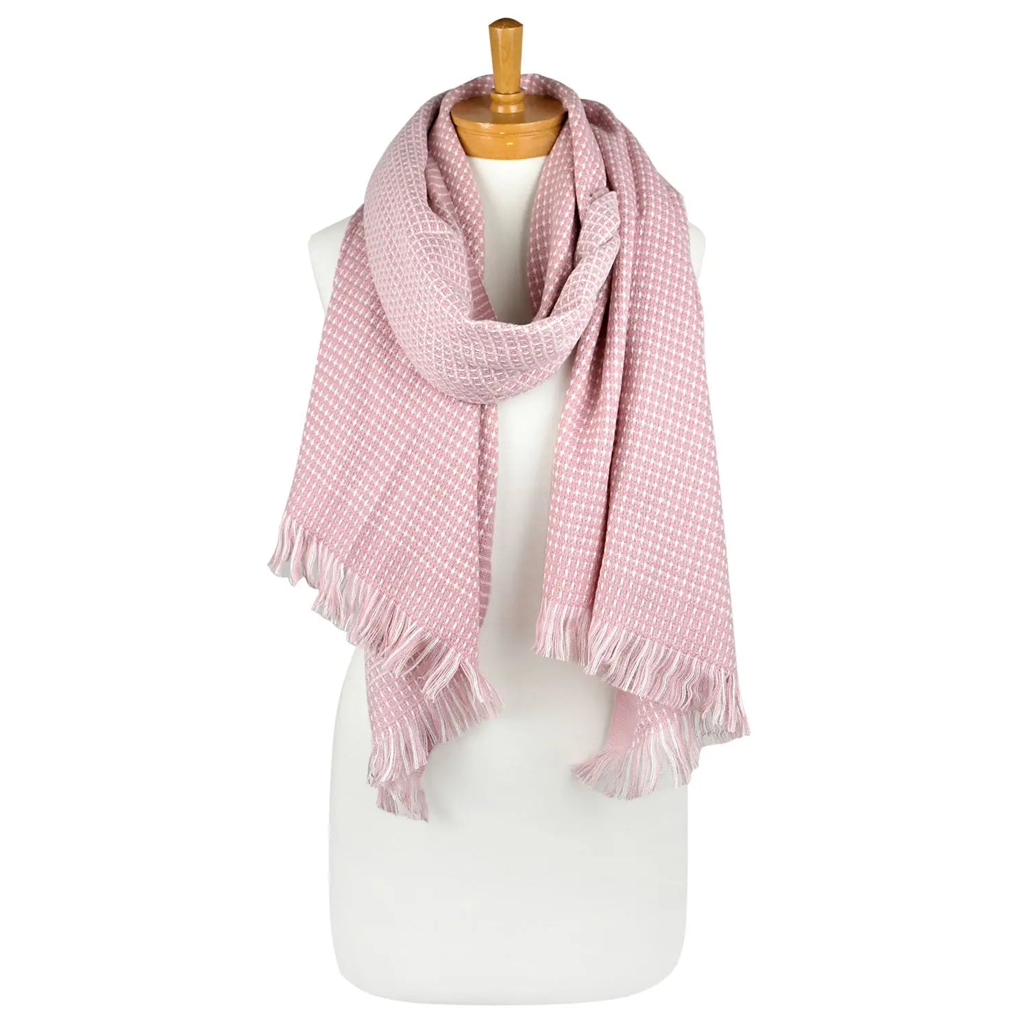 Scarf Reversible Check - Pink - Barrington Country Homewares